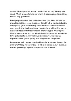 The Person I Admire Essay