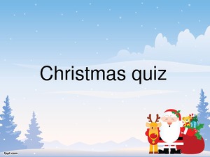 Christmas Quiz Powerpoint