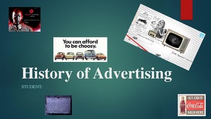 History Of Advertising Slides