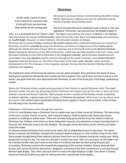 Christmas Celebration Essay