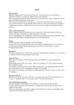 Bonds Essay