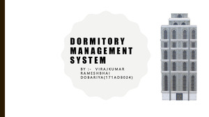 Dormitory Management System