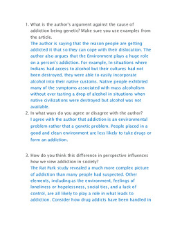 Addiction Essay