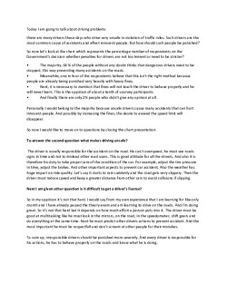 Essay About Driving Problems